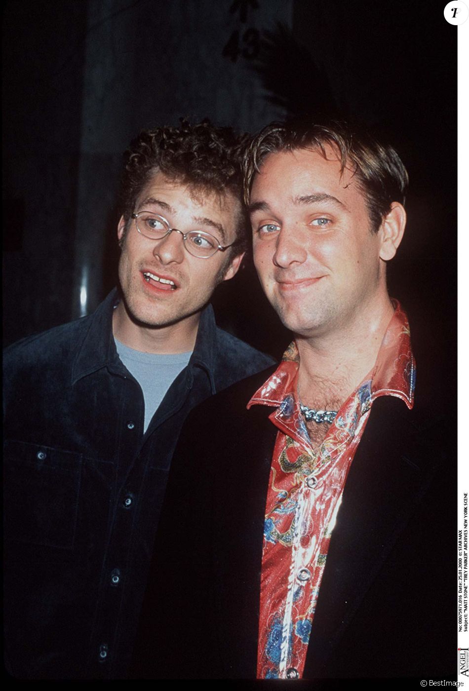 Matt Stone et Trey Parker, les créateurs de South Park, à New York en ...