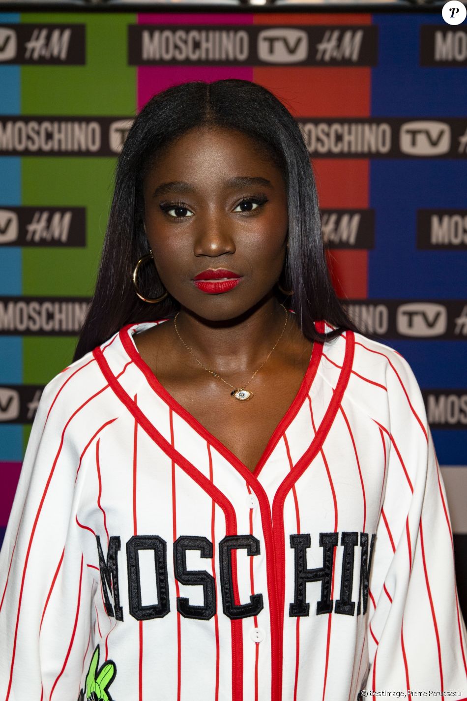 Karidja Touré - Soirée de lancement de la collection H&M x Moschino au ...