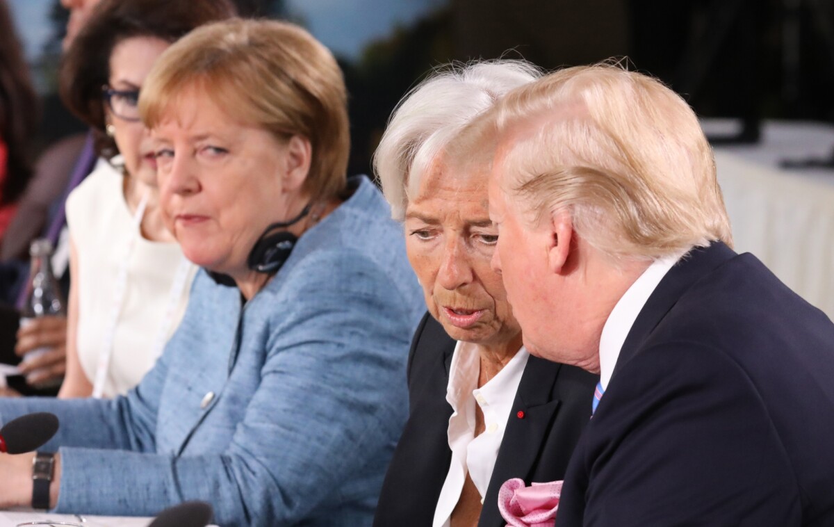 Photo : La chancelière de l'Allemagne Angela Merkel, le Premier ...