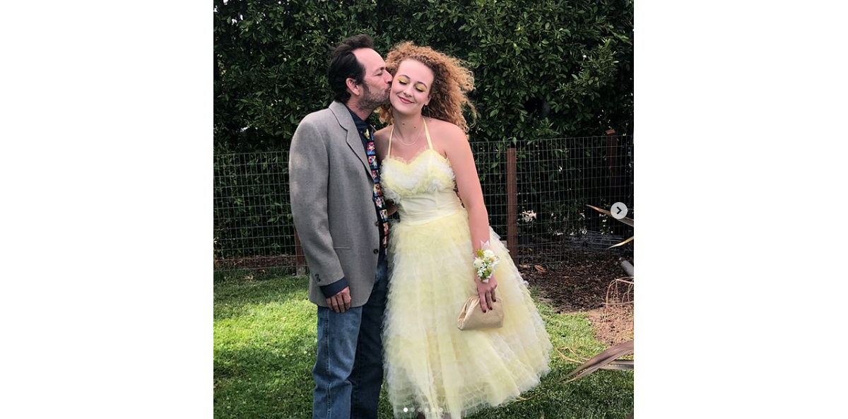 Photo : Luke Perry et sa fille Sophie sur Instagram. - Purepeople