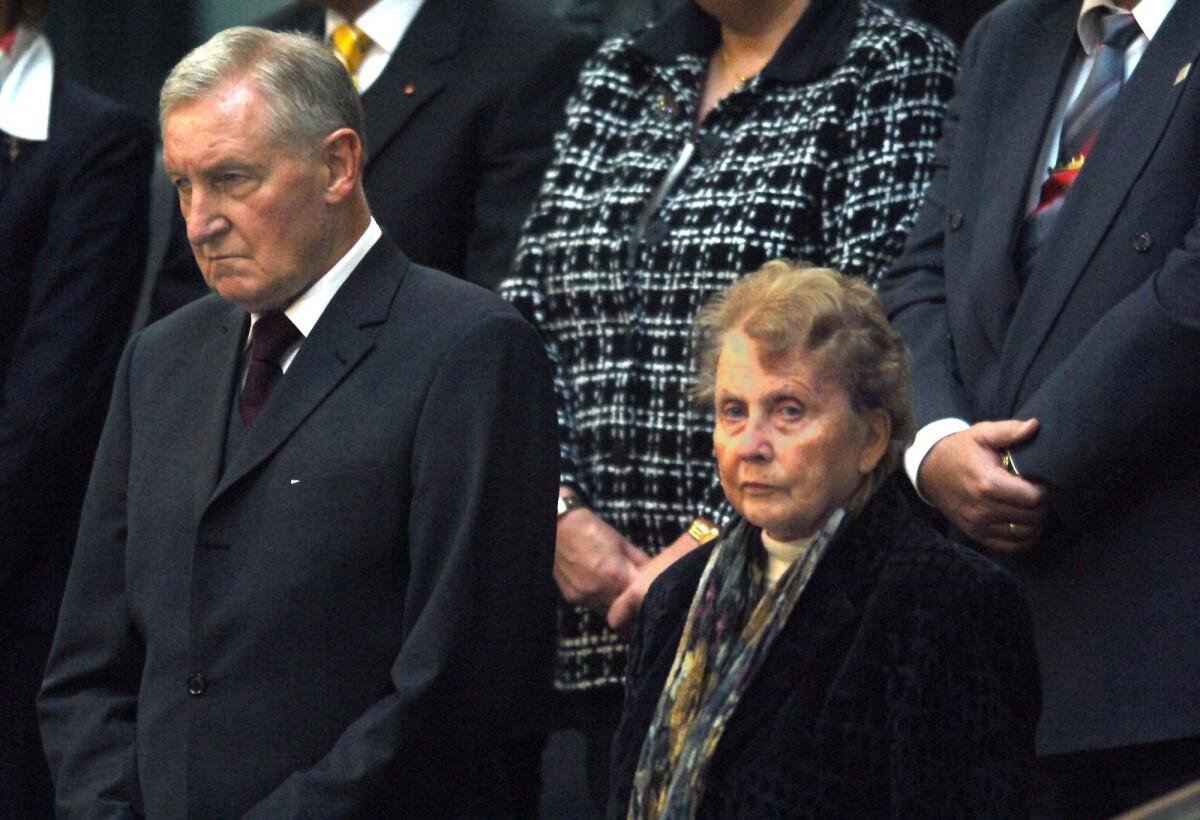 Photo : Horst et Herlind Kasner,parents d'Angela Merkel, au Bundestag à ...