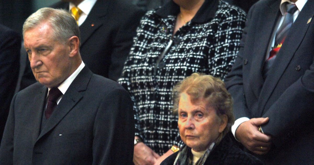 Horst et Herlind Kasner,parents d'Angela Merkel, au Bundestag à Berlin ...