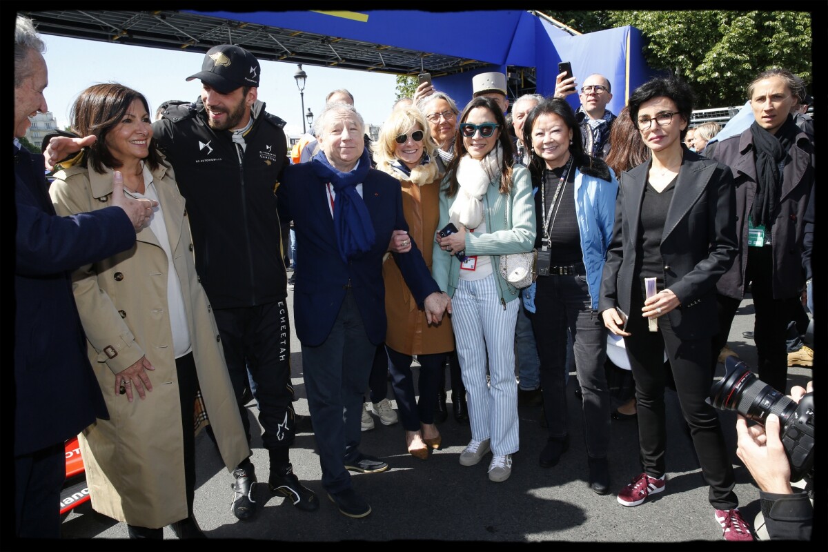 Photo : Anne Hidalgo, Jean Eric Vergne, Jean Todt, Jamie McCourt ...