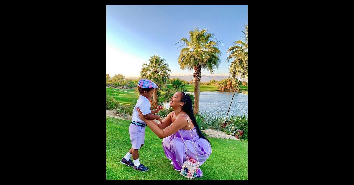 Jordan Craig et son fils Prince, né de sa précédente relation avec ...
