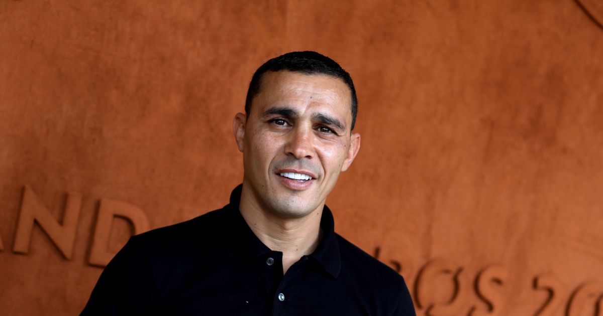 Brahim Asloum au village lors des internationaux de France de Tennis de ...