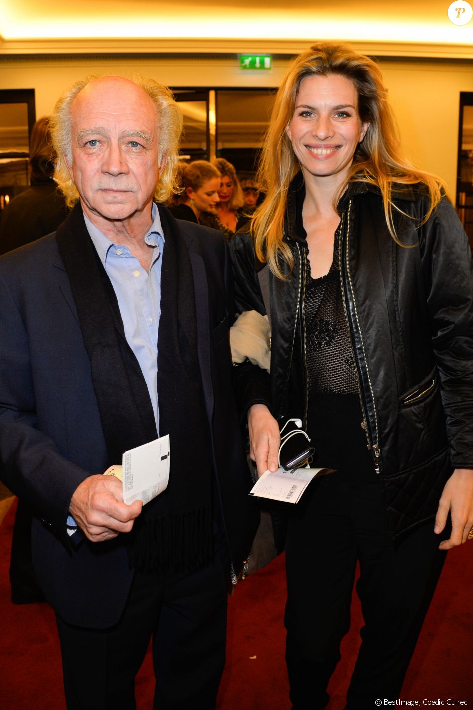 Daniel Colas et sa fille Coralie Audret - Générale de la pièce L ...