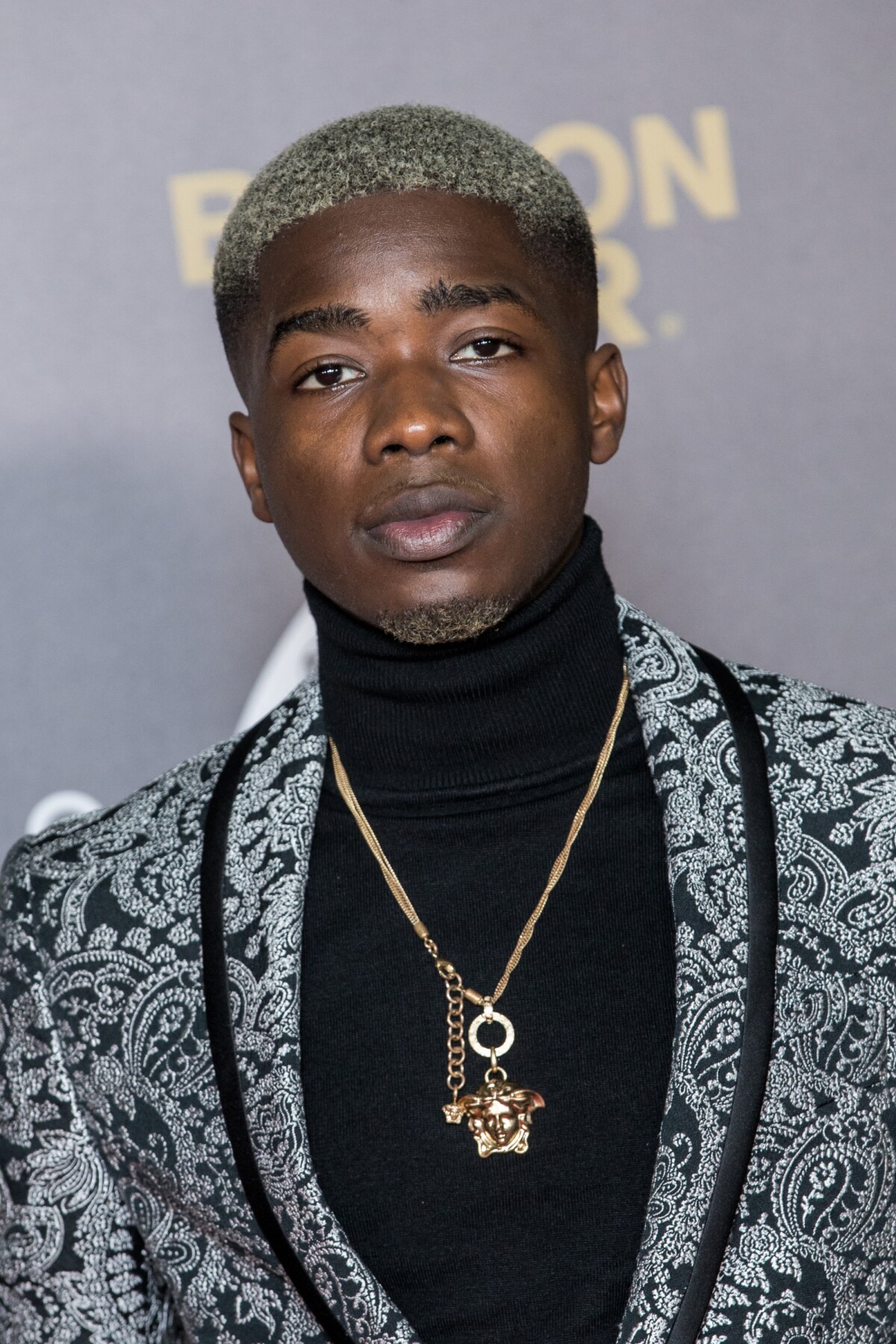 Photo : Le rappeur MHD (Mohamed Sylla) à la cérémonie du Ballon d'or ...