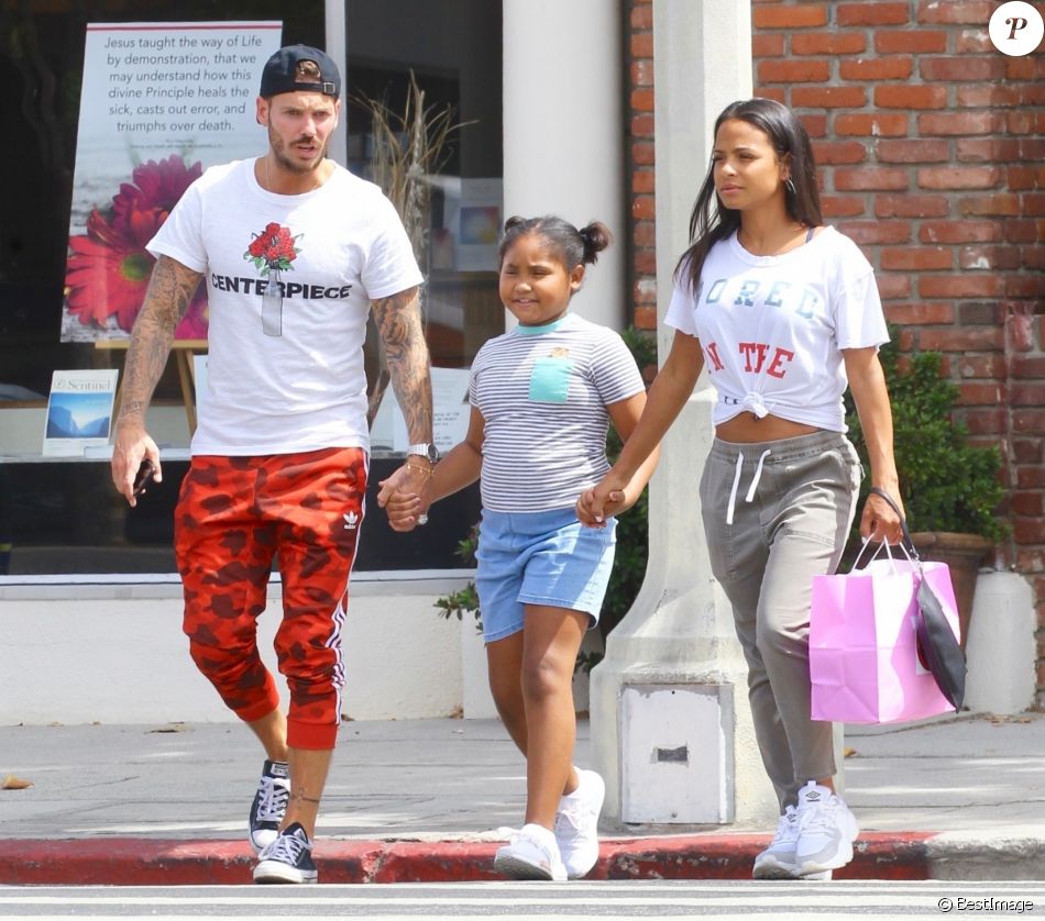 Matt Pokora, sa compagne Christina Milian enceinte et sa fille Violet ...