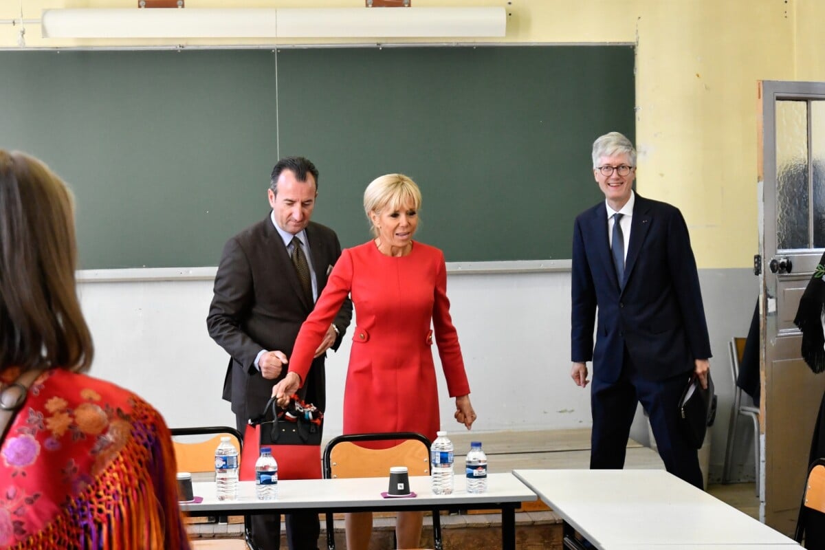 Photo : La reine Sonja de Norvège , la première dame Brigitte Macron au ...