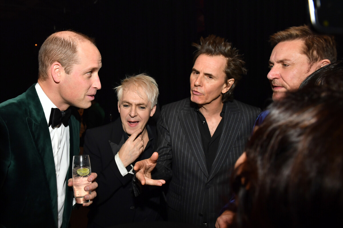 Photo : Le prince William, duc de Cambridge entouré de Nick Rhodes ...