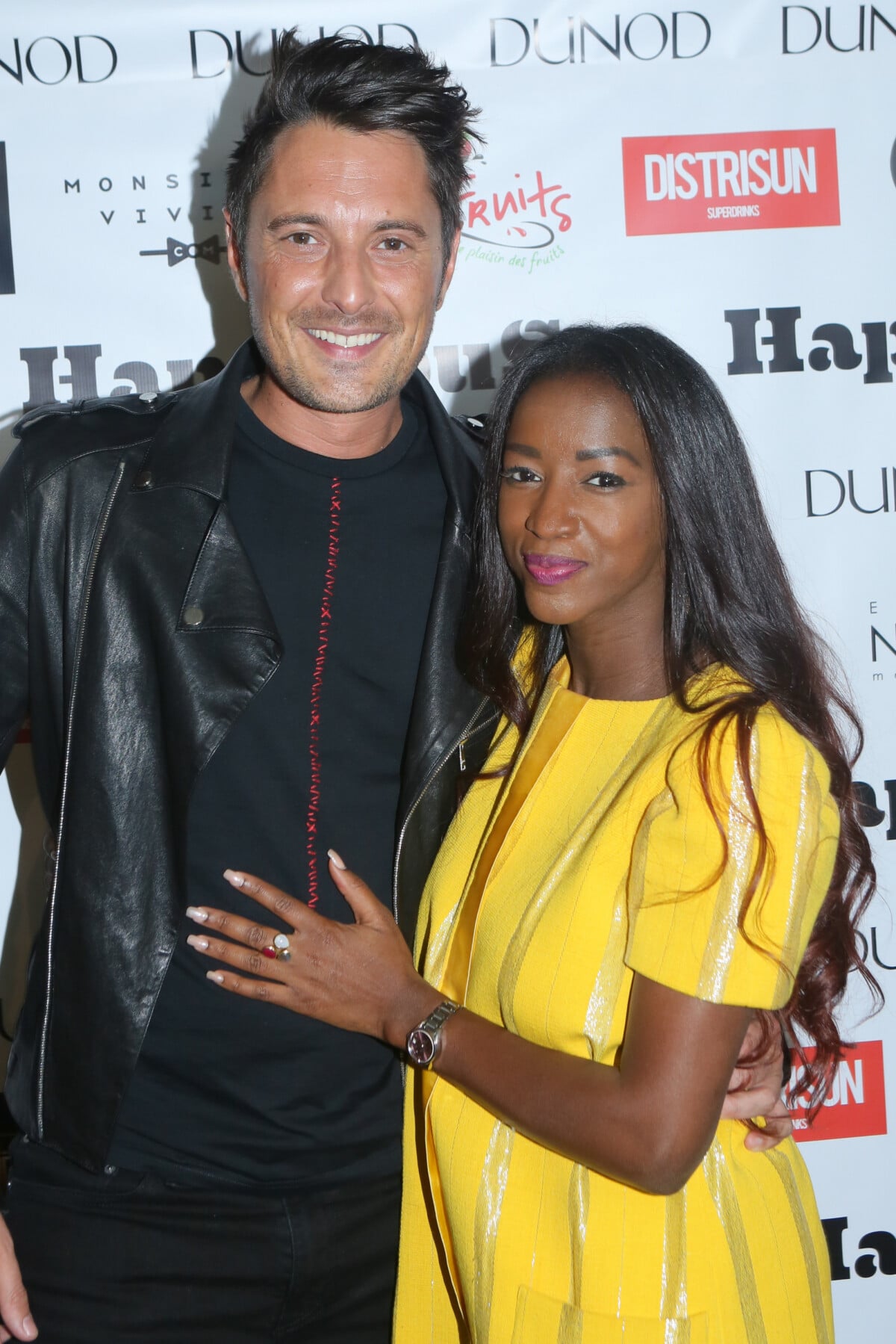 Photo : Exclusif- Vincent Cerutti et sa compagne Hapsatou Sy à la ...
