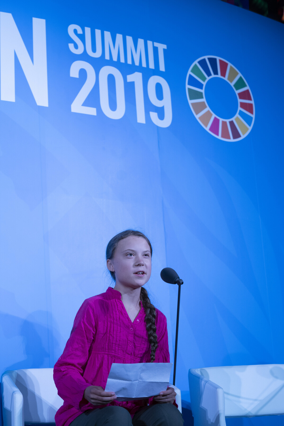 Photo : Greta Thunberg - Une selection de photos de l'ONU pour le ...