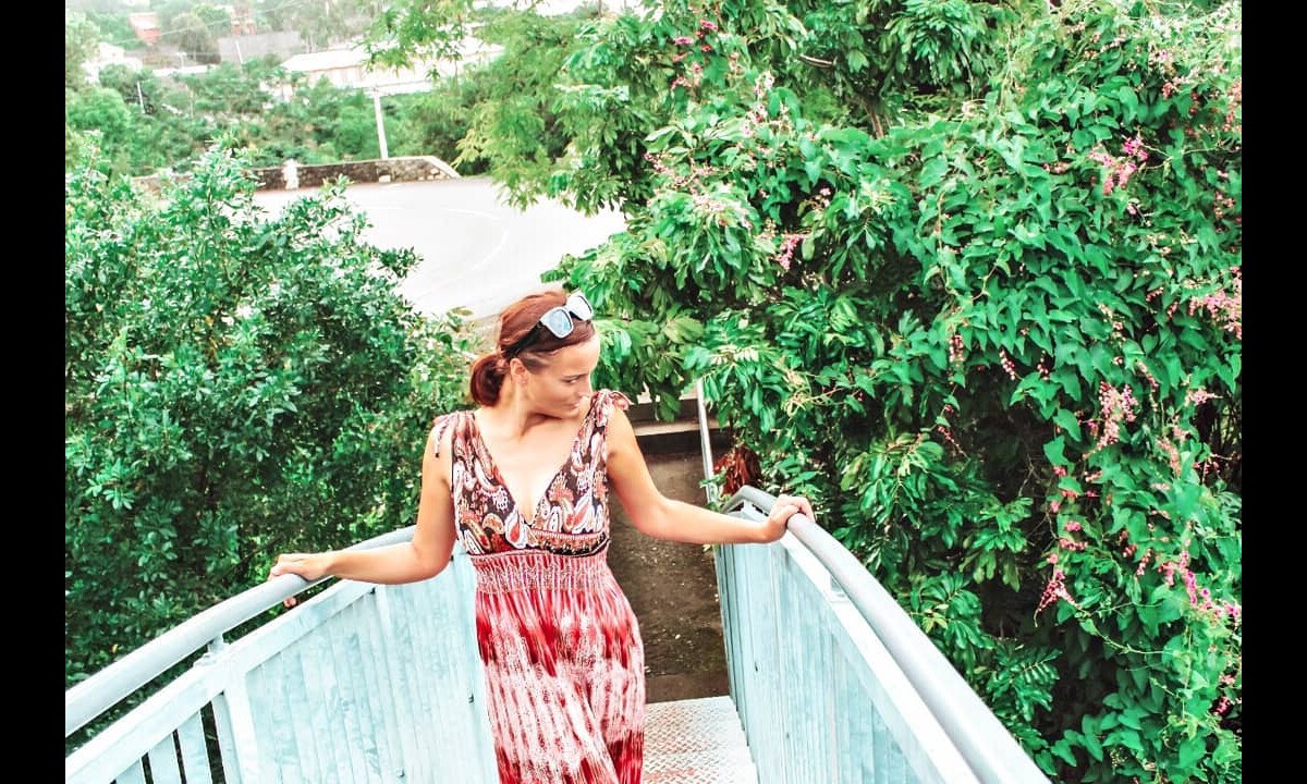 Photo : Kelly Bochenko à la Réunion, le 6 février 2020, sur Instagram ...