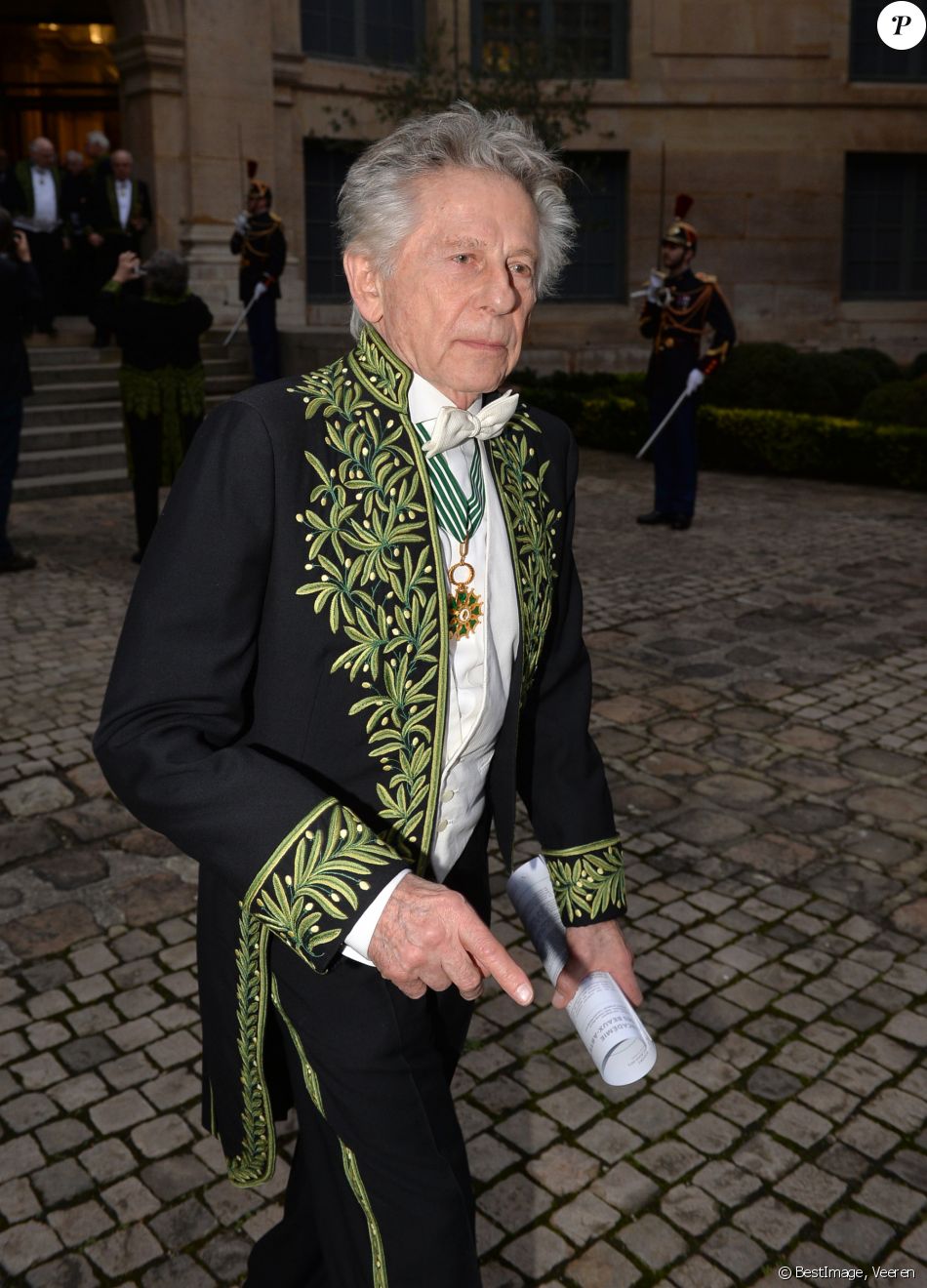 Roman Polanski lors de la cérémonie d'installation de F.Mitterrand à l ...