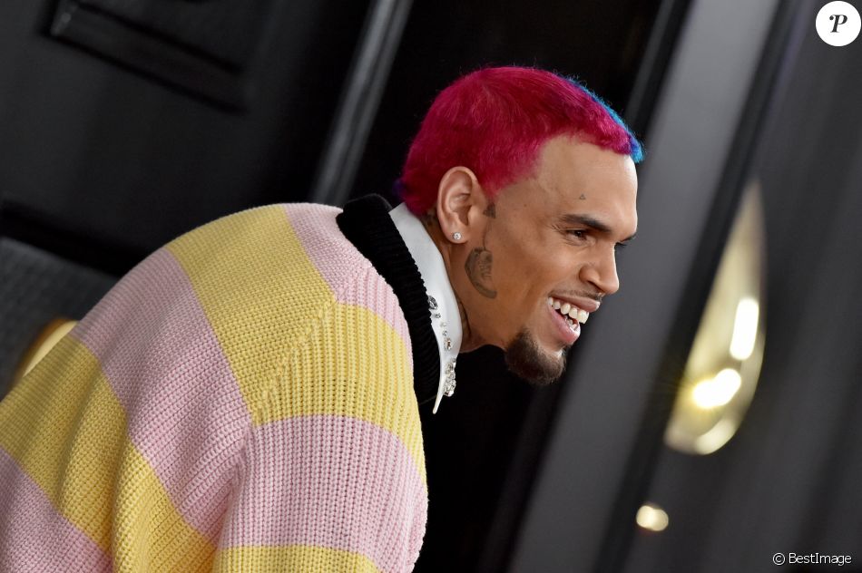 Chris Brown - 62ème soirée annuelle des Grammy Awards à Los Angeles, le ...