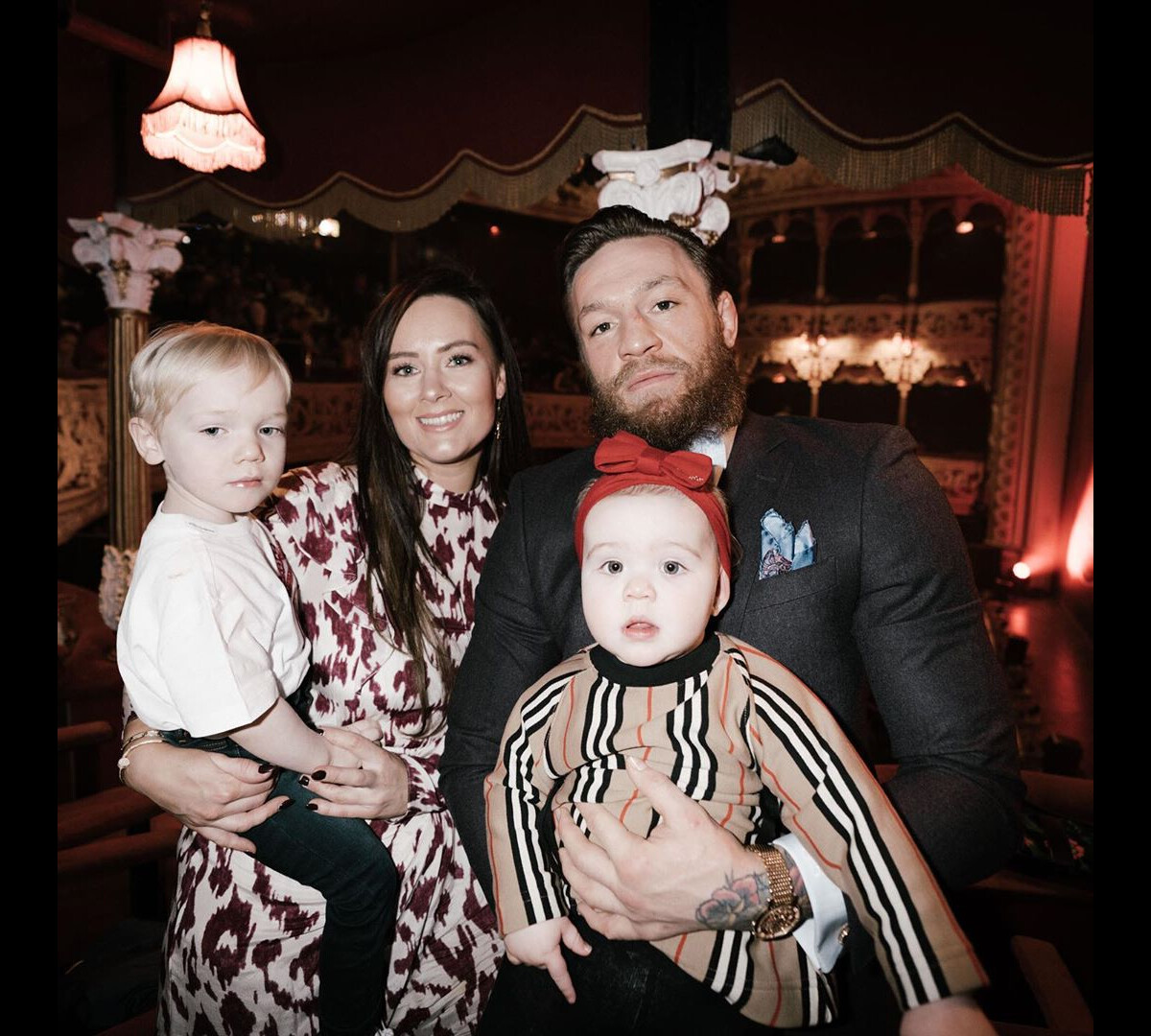 Photo : Conor McGregor, sa compagne Dee et leurs enfants Conor Jr. et ...