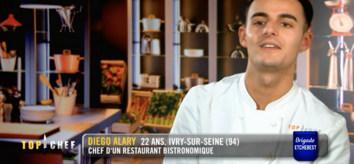 Photo : Diego dans "Top Chef" mercredi 18 mars 2020 sur M6. - Purepeople