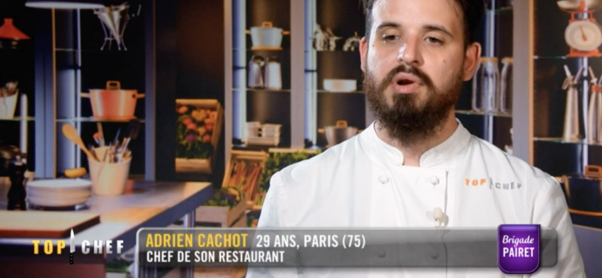 Photo : Adrien dans "Top Chef" mercredi 18 mars 2020 sur M6. - Purepeople