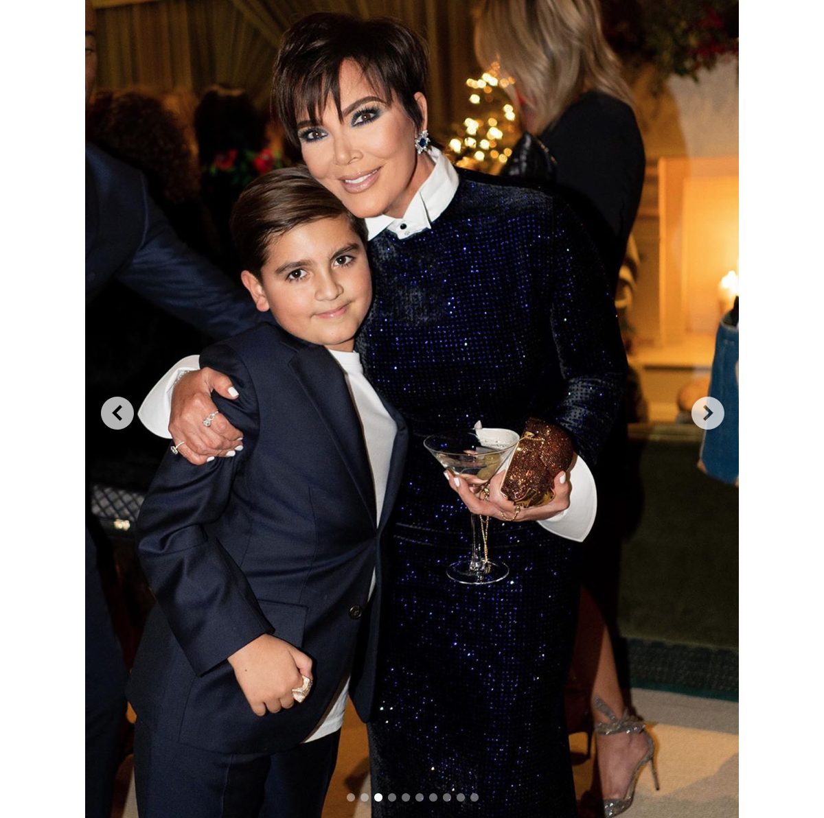 Photo : Kris Jenner et son petit-fils, Mason Disick. Décembre 2019. - Purepeople