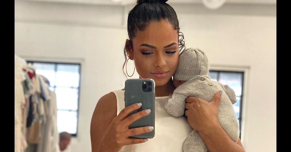 Christina Milian avec son fils Isaiah, le 4 février 2020. - Purepeople