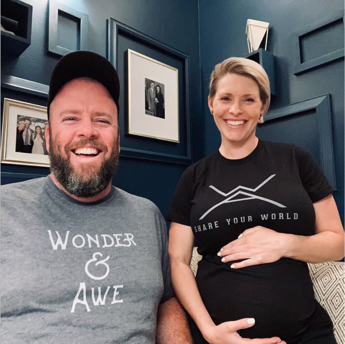 Photo : Chris et Rachel Sullivan, enceinte. Juin 2020. - Purepeople
