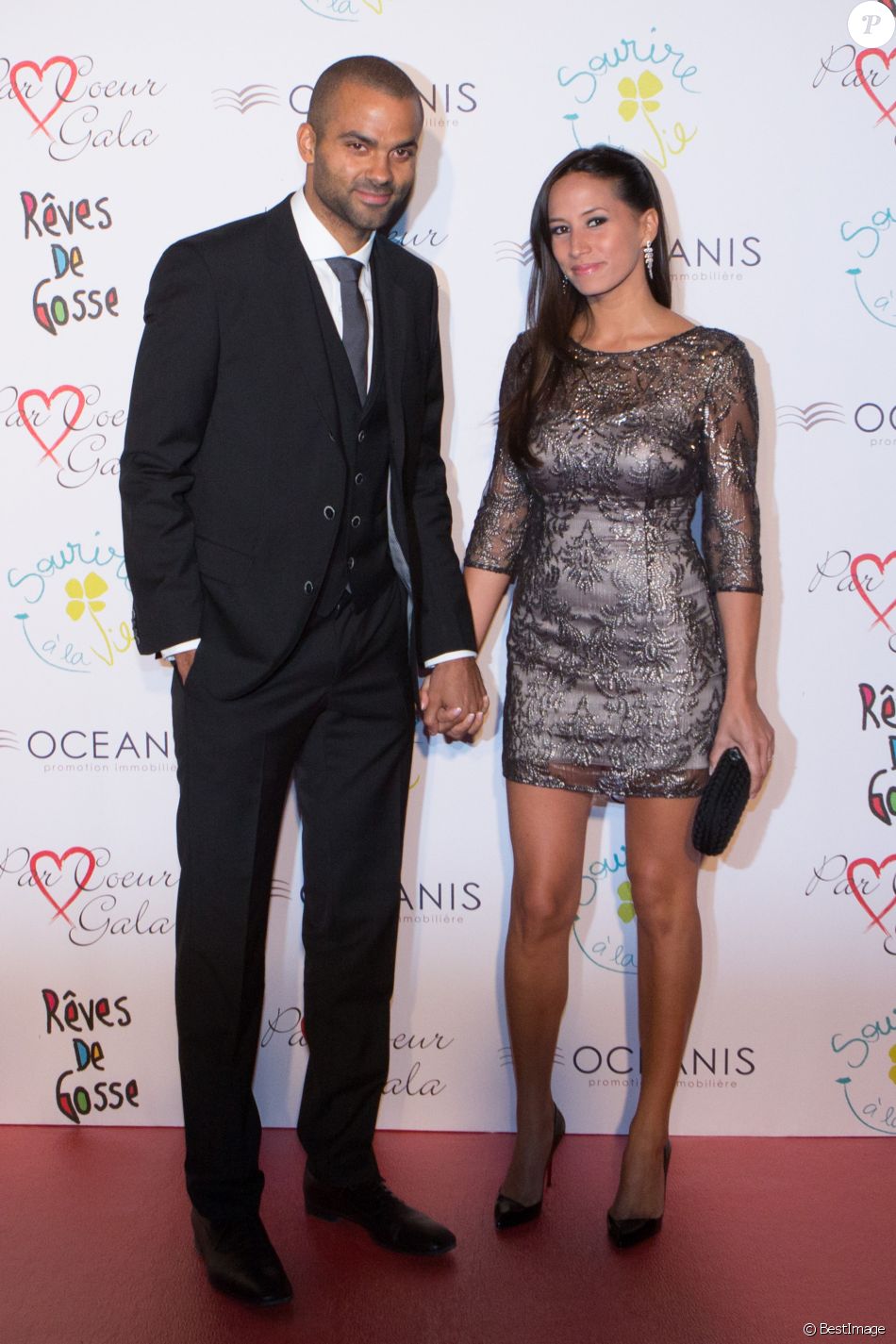 Tony Parker et Axelle Francine - 8éme édition du Par Coeur Gala à Lyon ...
