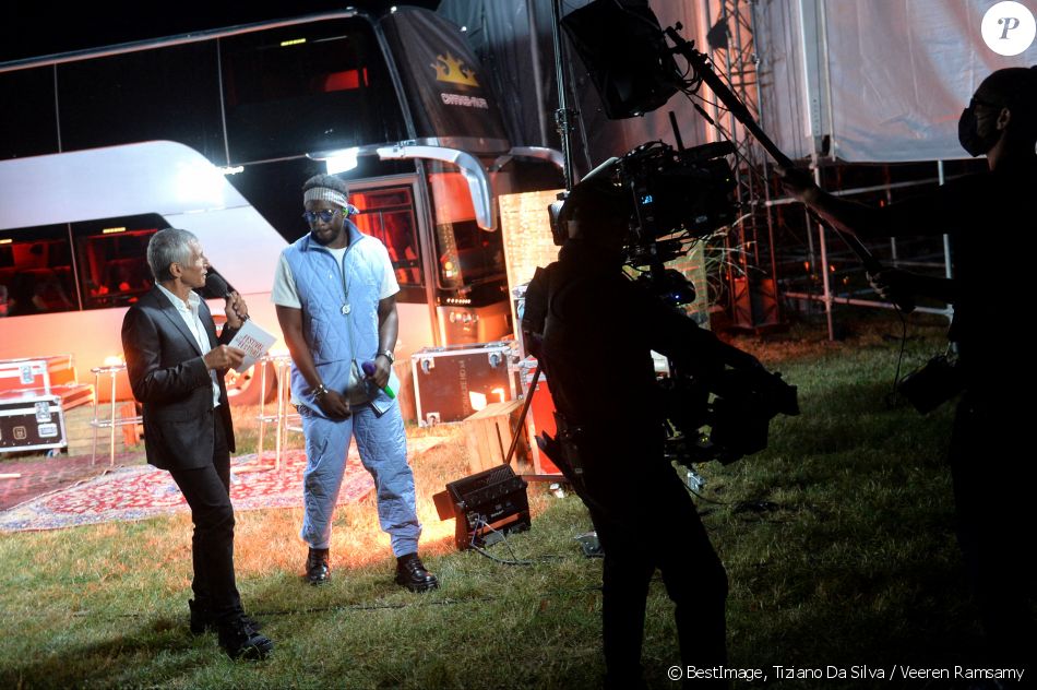 Exclusif - Backstage - Nagui, Dadju lors du Festival des Festivals de Rock en Seine au parc de ...