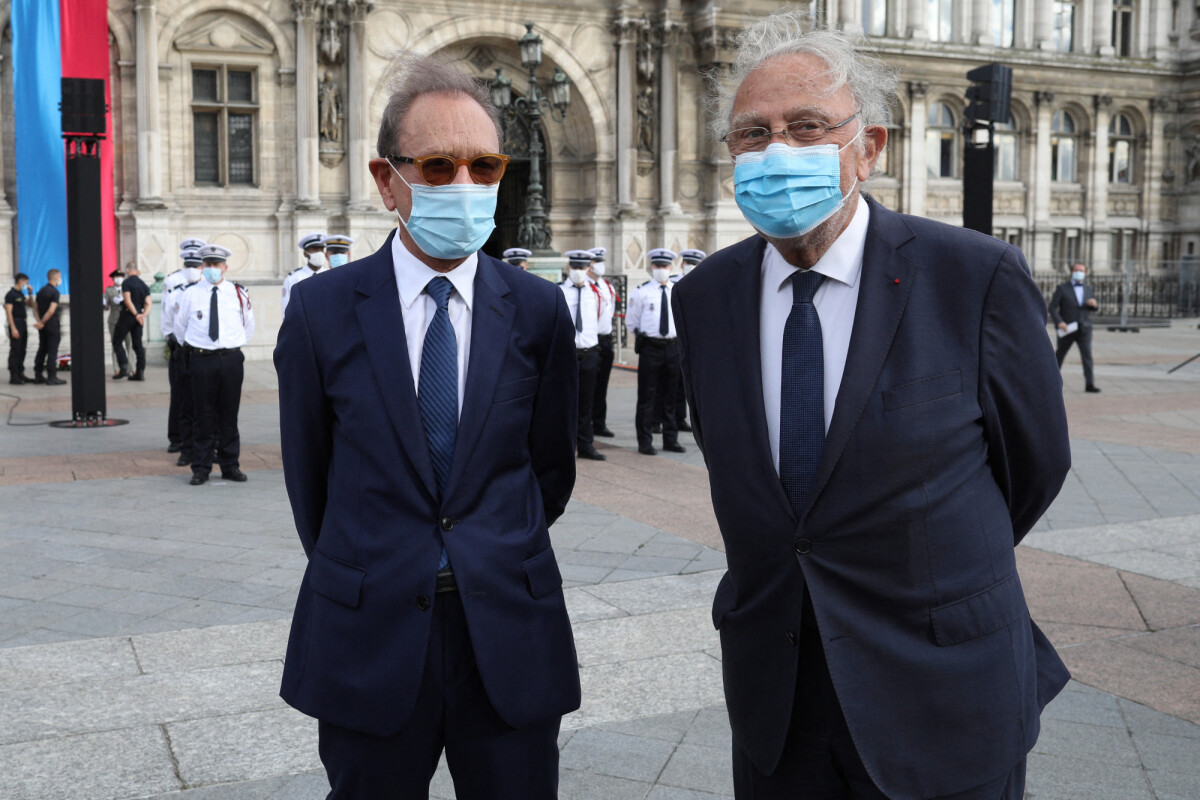 Photo : Bertrand Delanoë et Pierre Aidenbaum - Cérémonie de ...