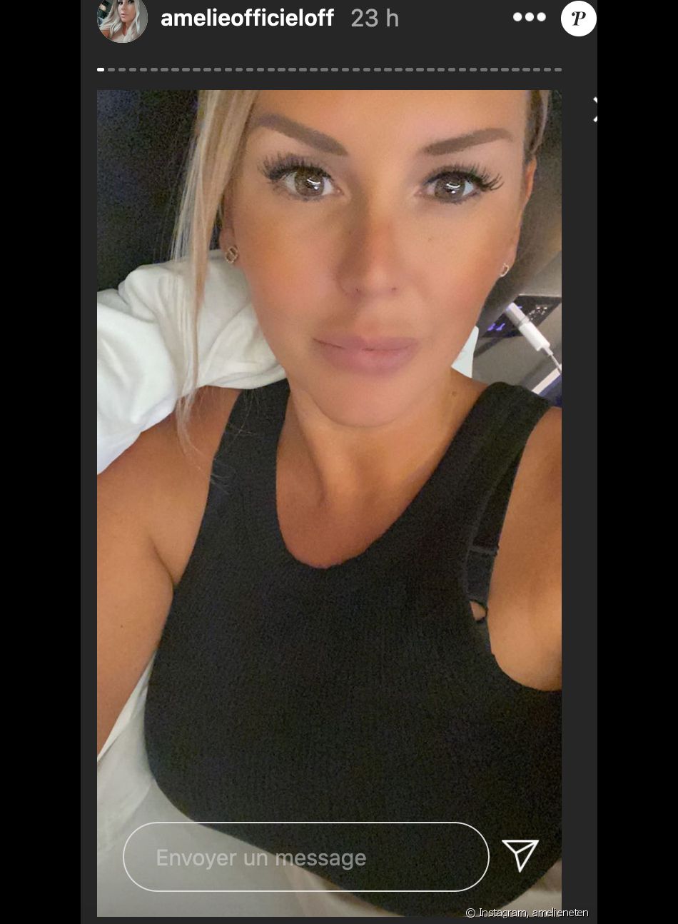 Amélie Neten évoque sa prise de poids en story Instagram - Purepeople