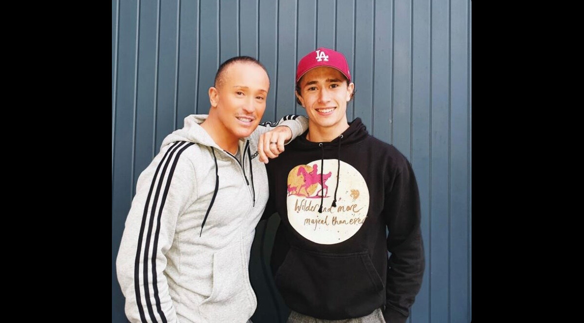 Photo : Antony Cesar et le chorégraphe Bruno Vandelli. - Purepeople