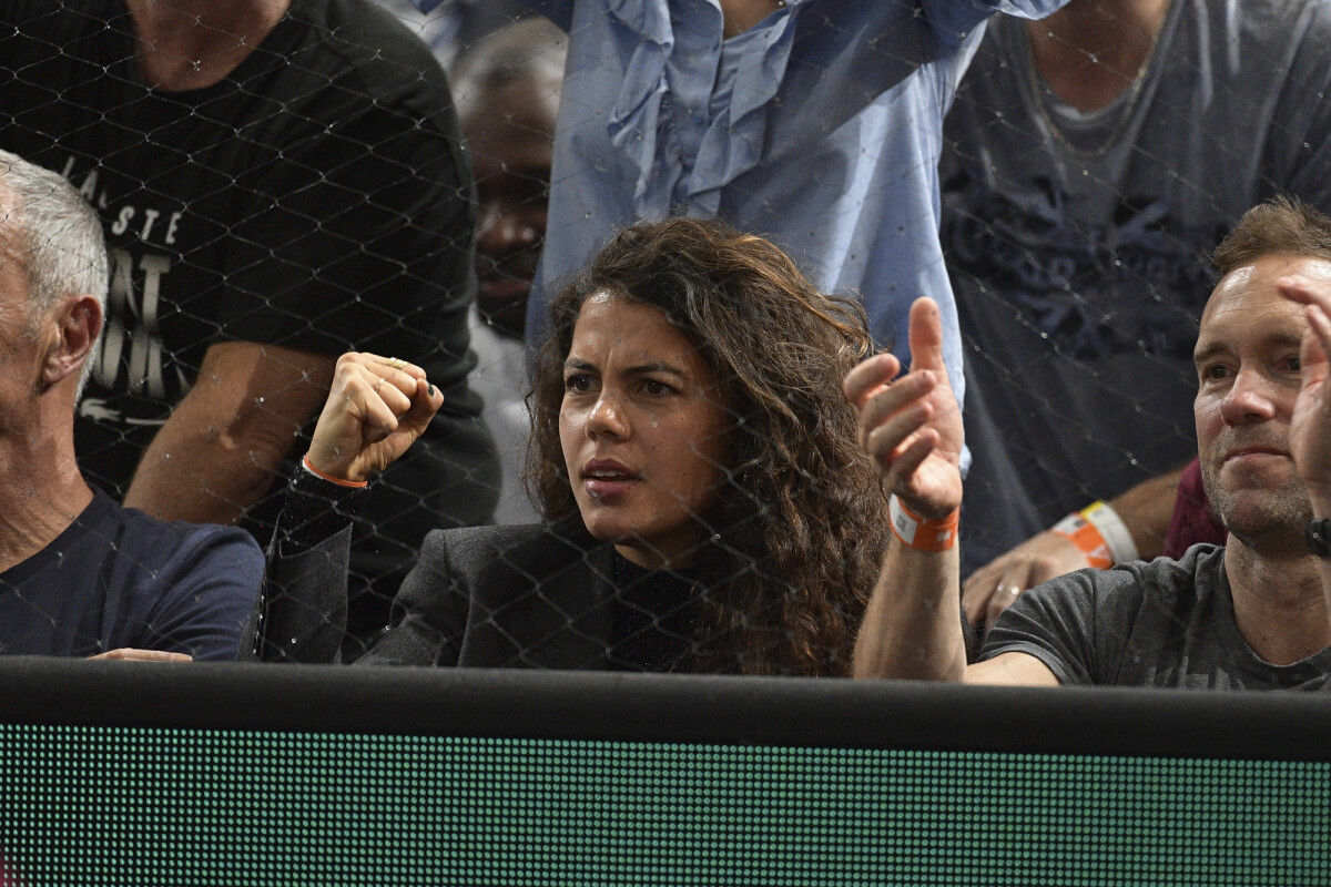 Photo : Noura El Shwekh (la femme de JW. Tsonga) dans les tribunes du match "Rafael Nadal - Jo ...
