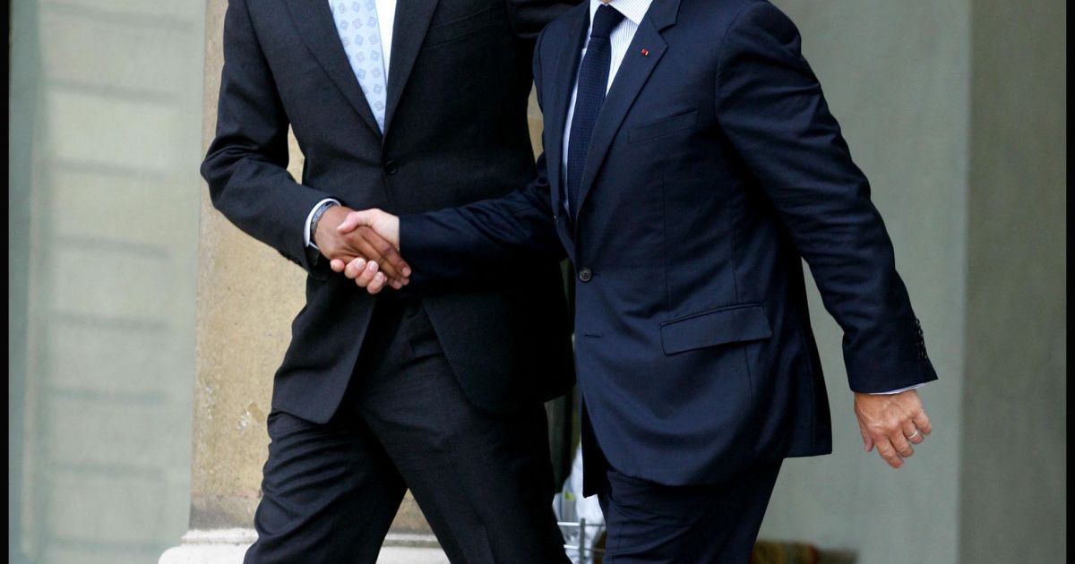 Barack Obama et Nicolas Sarkozy au palais de l'Elysée en 2008. - Purepeople