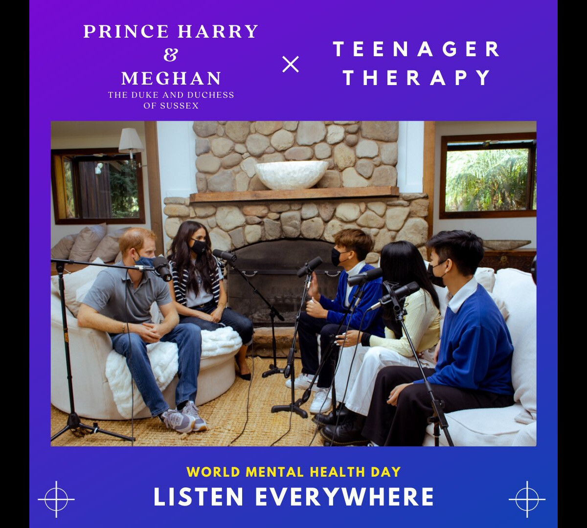 Photo : Le prince Harry et Meghan Markle enregistrent le podcast ...