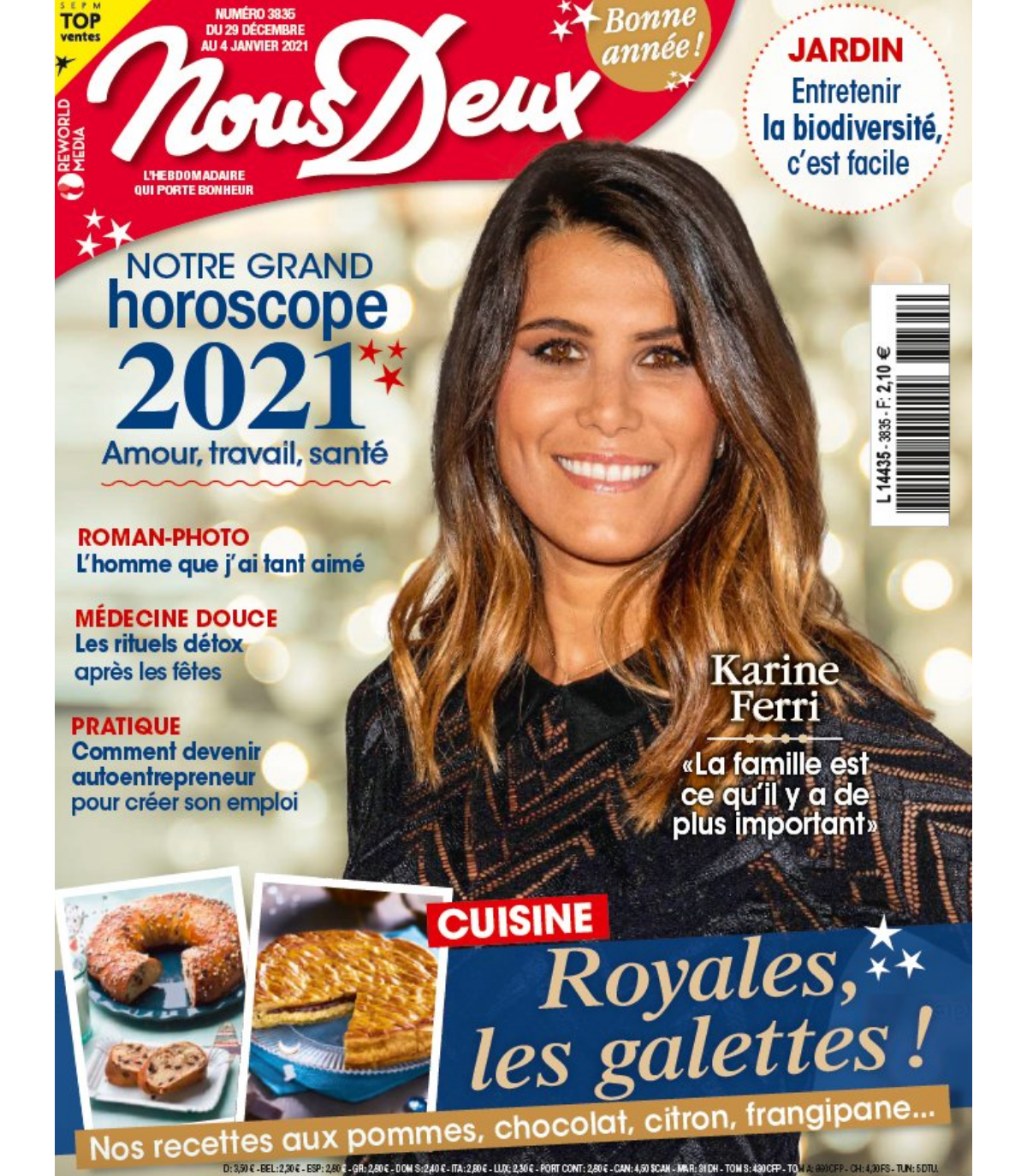Photo : Karine Ferri en couverture du magazine Nous Deux, en kiosques ...