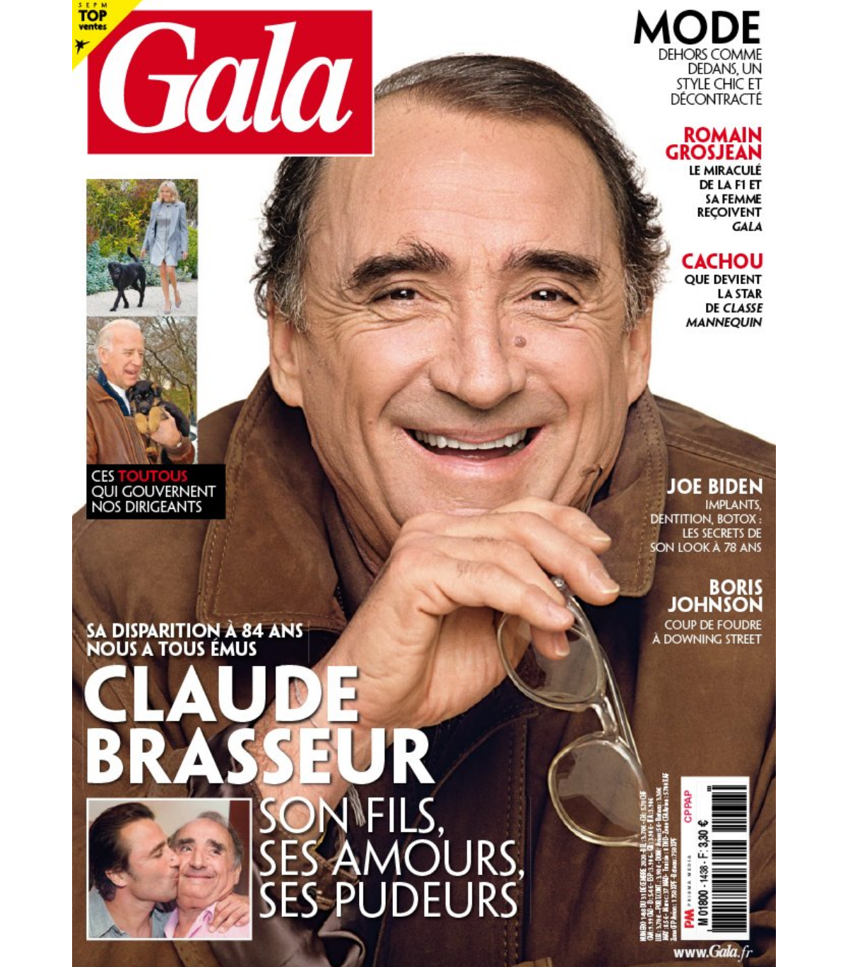 Photo : Couverture du nouveau magazine Gala, paru le 31 décembre 2020 ...