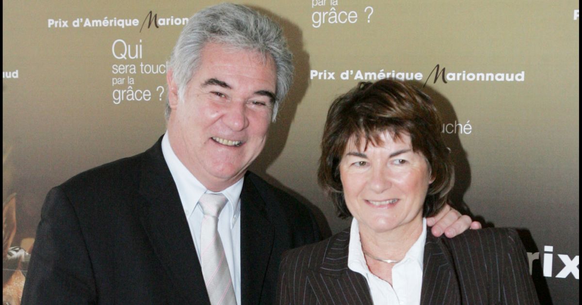 Georges Pernoud et sa femme Monique au 86e prix d'Amérique à Vincennes ...