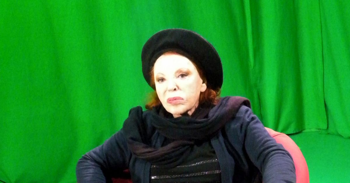 Exclusif - La chanteuse Régine lors de l'enregistrement de l'émission ...