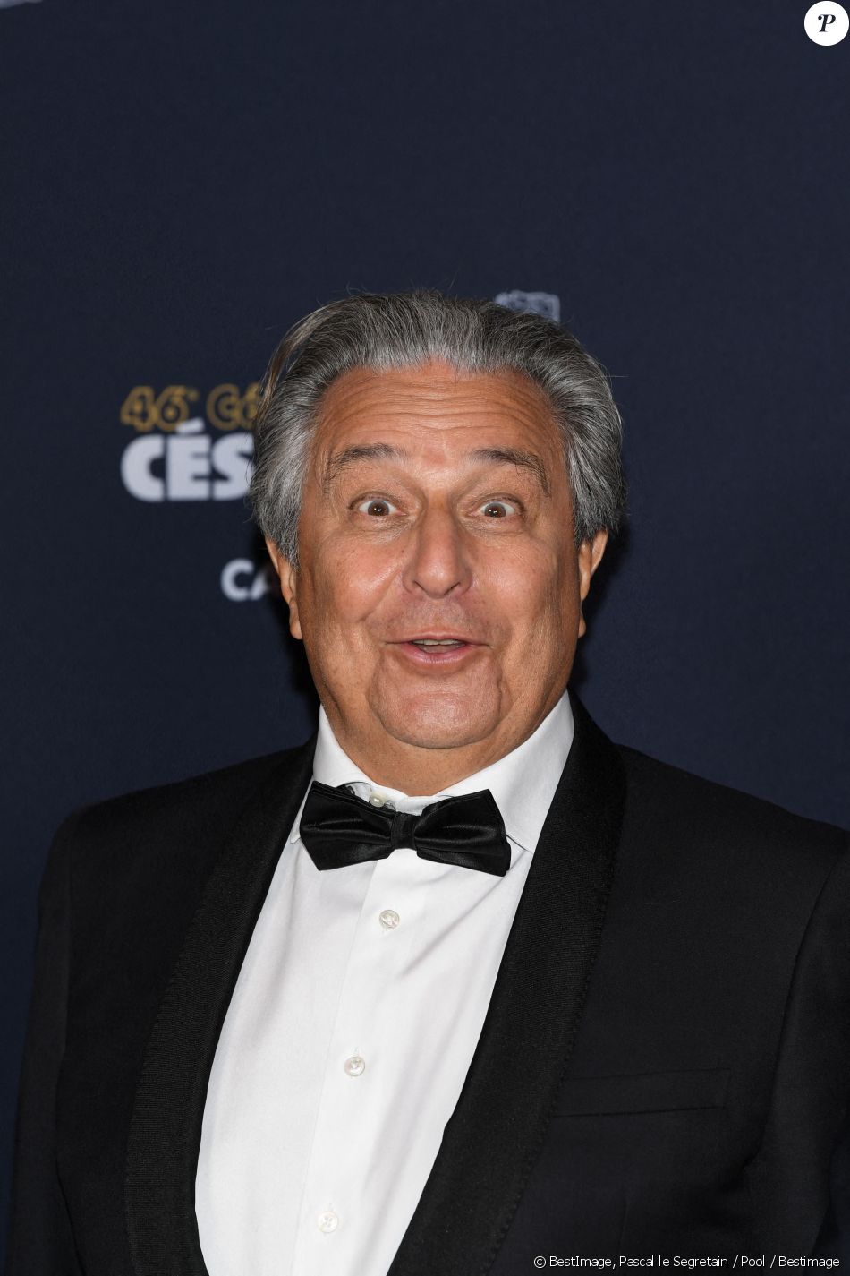 Christian Clavier lors du photocall lors de la 46ème cérémonie des ...
