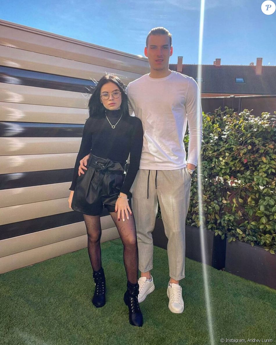 Andrey Lunin et son épouse Anastasiia. Février 2021. - Purepeople