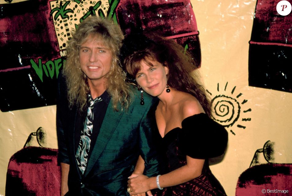 Tawny Kitaen et son ex-mari David Coverdale lors d'une soirée MTV à New ...
