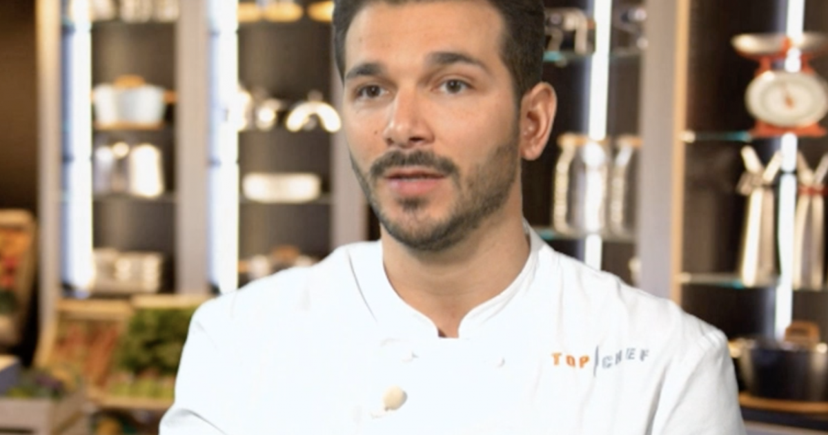 Pierre dans Top Chef 2021 sur M6, lors des qualifications pour la demi ...