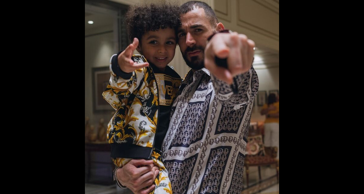 Photo : Karim Benzema et son fils Ibrahim. Photo publiée le 27 janvier ...