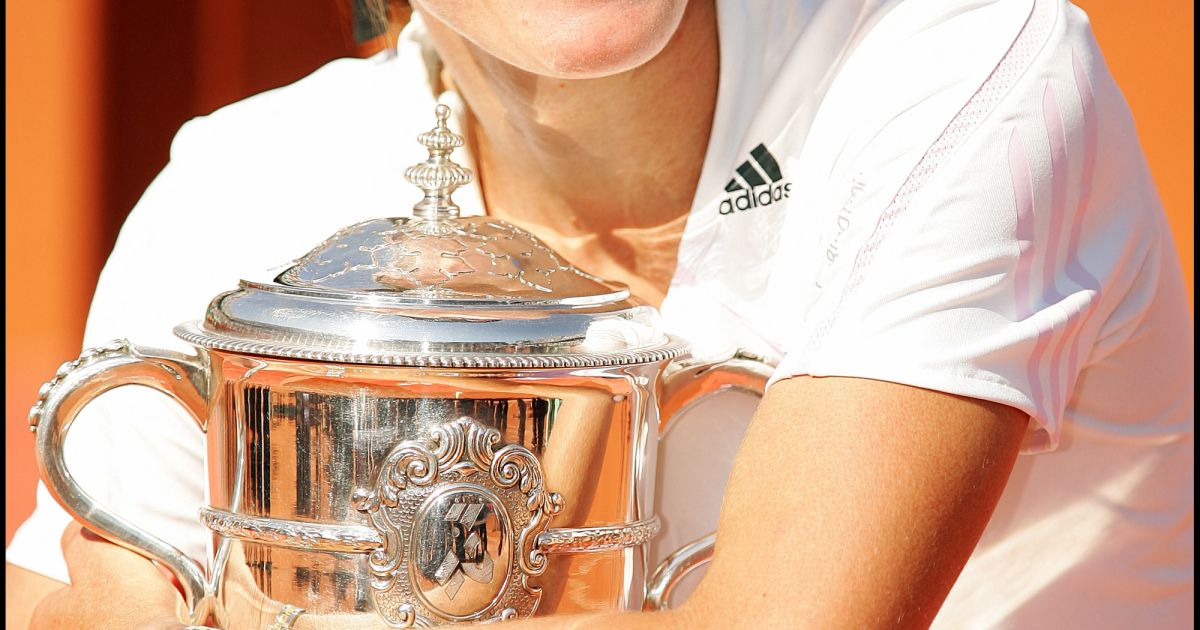 Justine Henin à Roland-Garros en 2006. - Purepeople