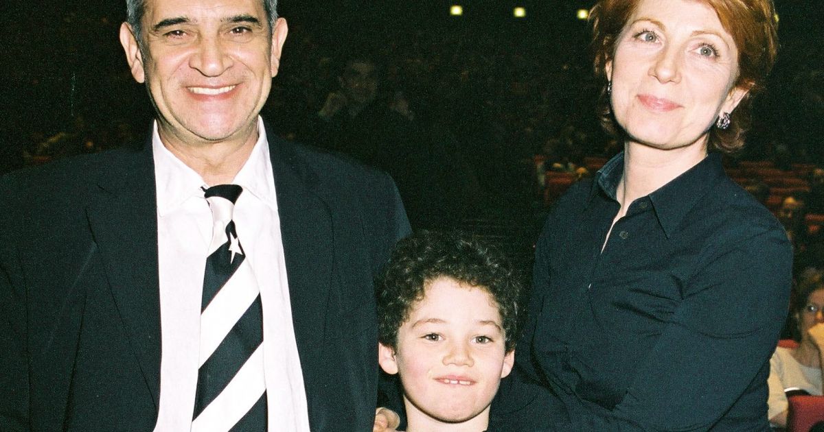 Véronique Genest, son mari Meyer Bokobza et leur fils Sam. - Purepeople
