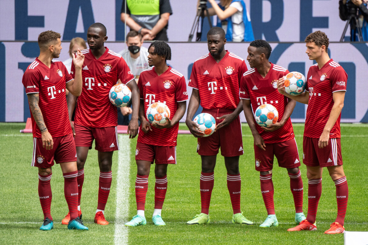 Photo : Lucas Hernandez, Tanguy Nianzou, Omar Richards, Dayot Upamecano ...