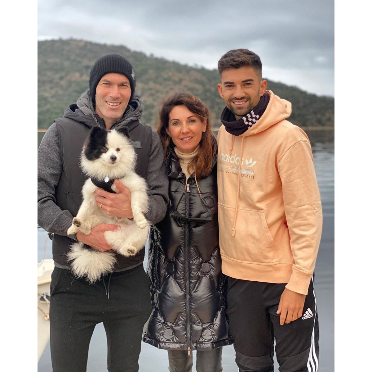 Photo : Enzo Zidane et ses parents, Zinédine et Véronique Zidane. Avril ...