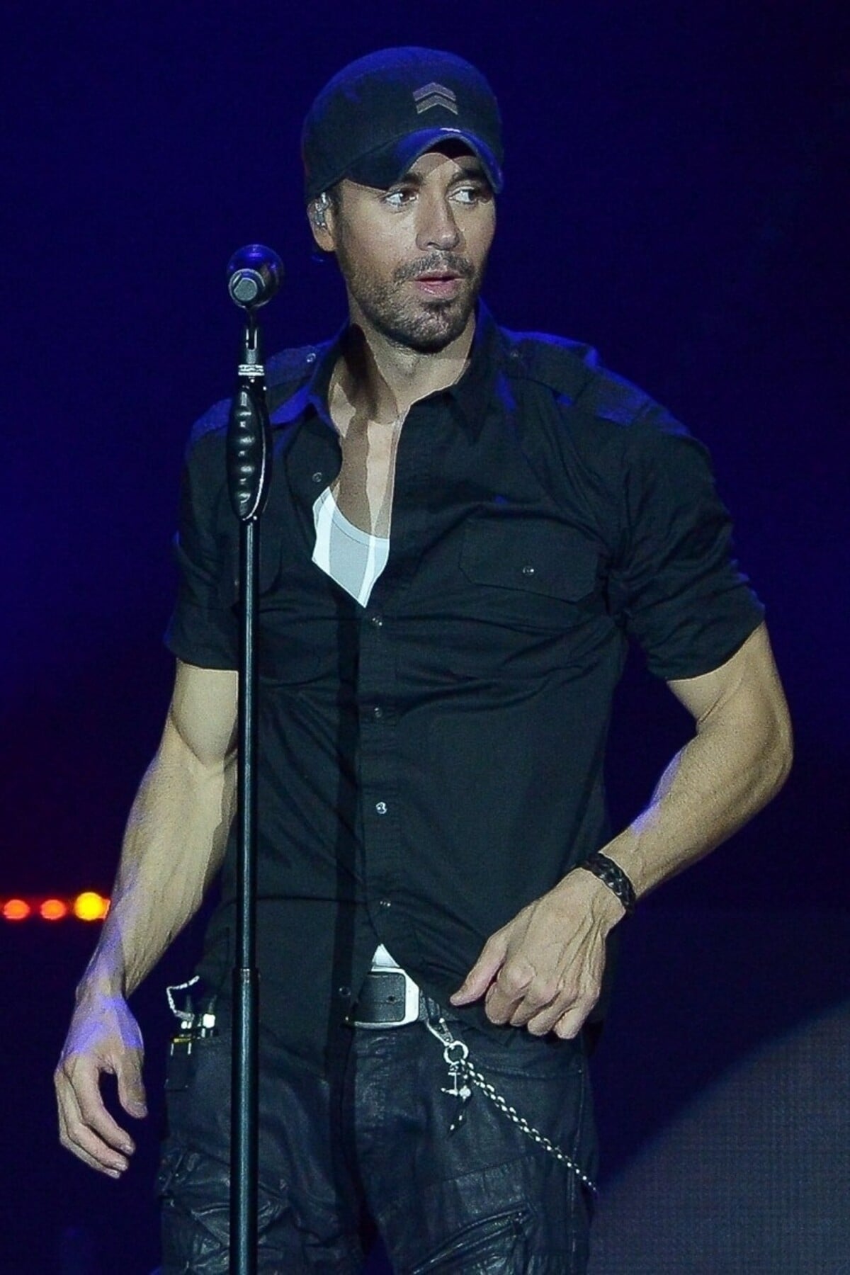 Photo : Enrique Iglesias en concert à Sao Paulo au Brésil, le 5 avril ...