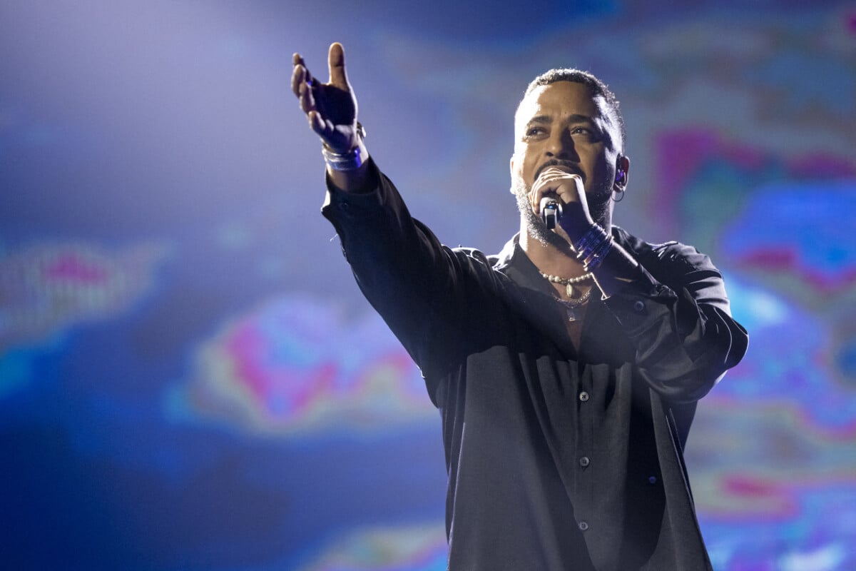 Photo : Exclusif - Slimane - Concert hommage à Johnny Hallyday "Que je ...