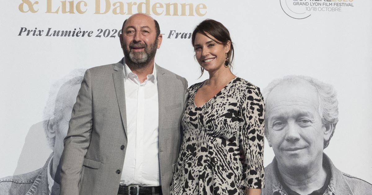 Kad Merad et sa compagne Julia Vignali, lors de la cérémonie de clôture de la 12e édition du ...