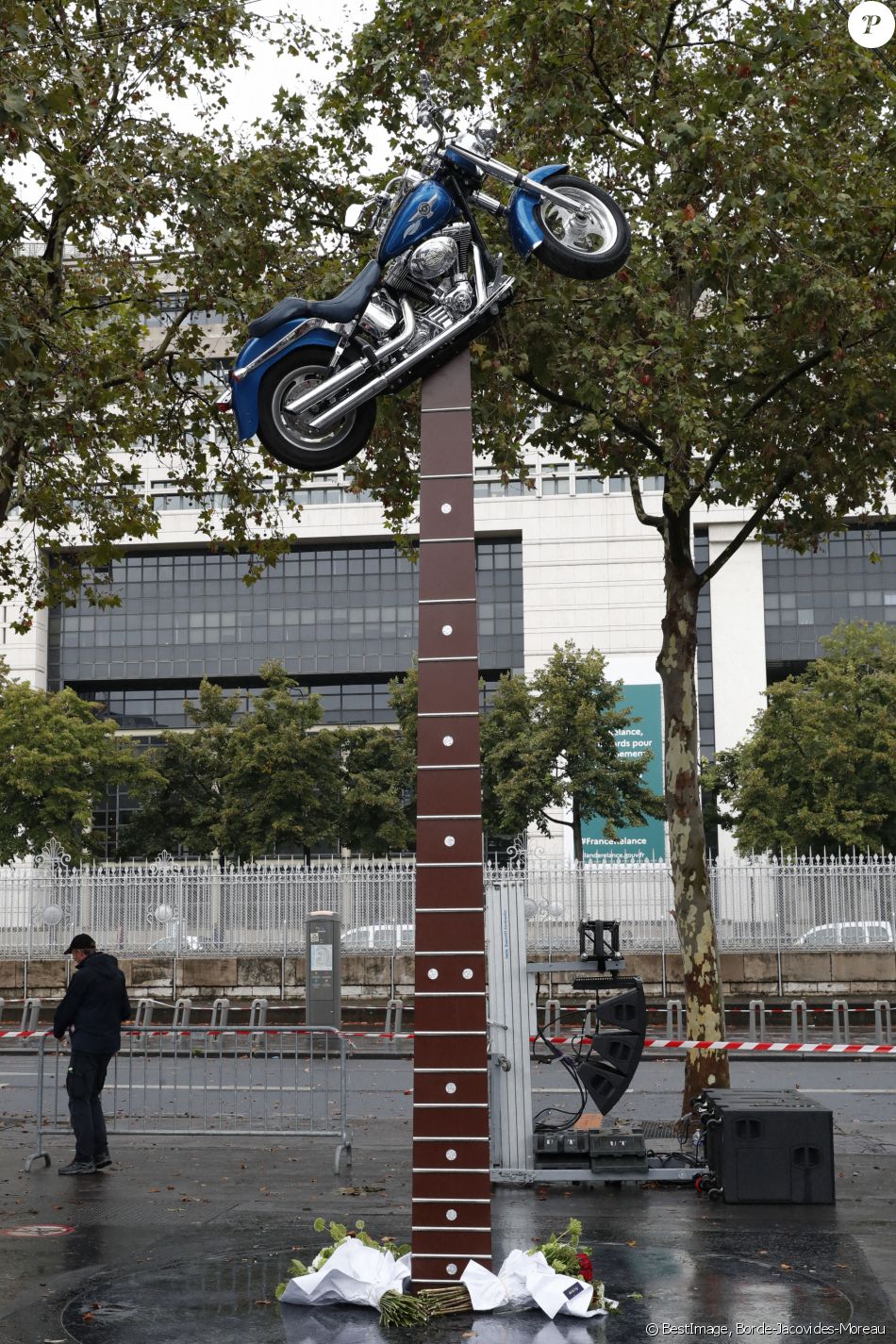 Exclusif - Inauguration de l'esplanade Johnny Hallyday et de la statue ...